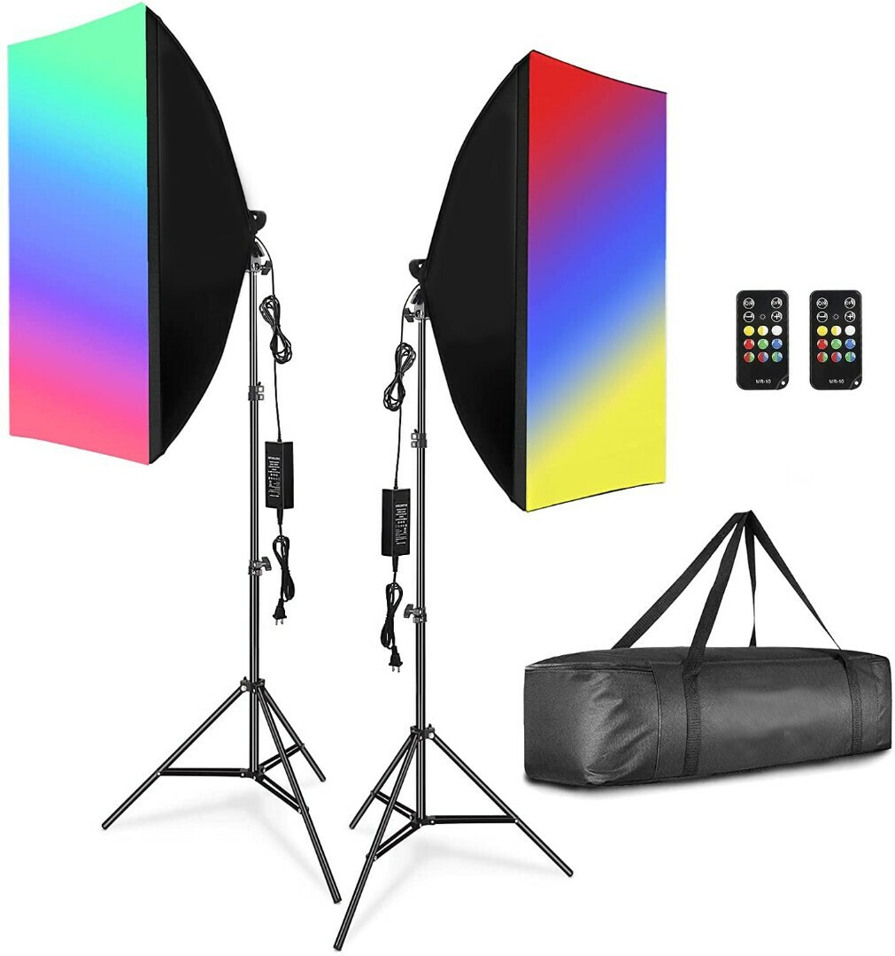 Irisfot Bi-color Rgb Dimmable Kit Led Kit Φωτισμού 3200-5500K 200W ...