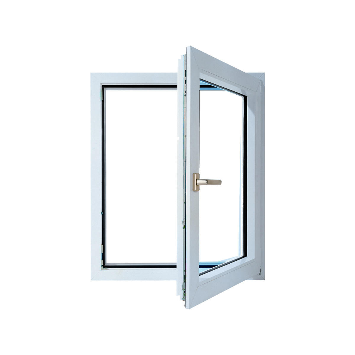Elvial Ανοιγόμενο Παράθυρο Αλουμινίου EL4600-100-100 Π100xΥ100cm ...
