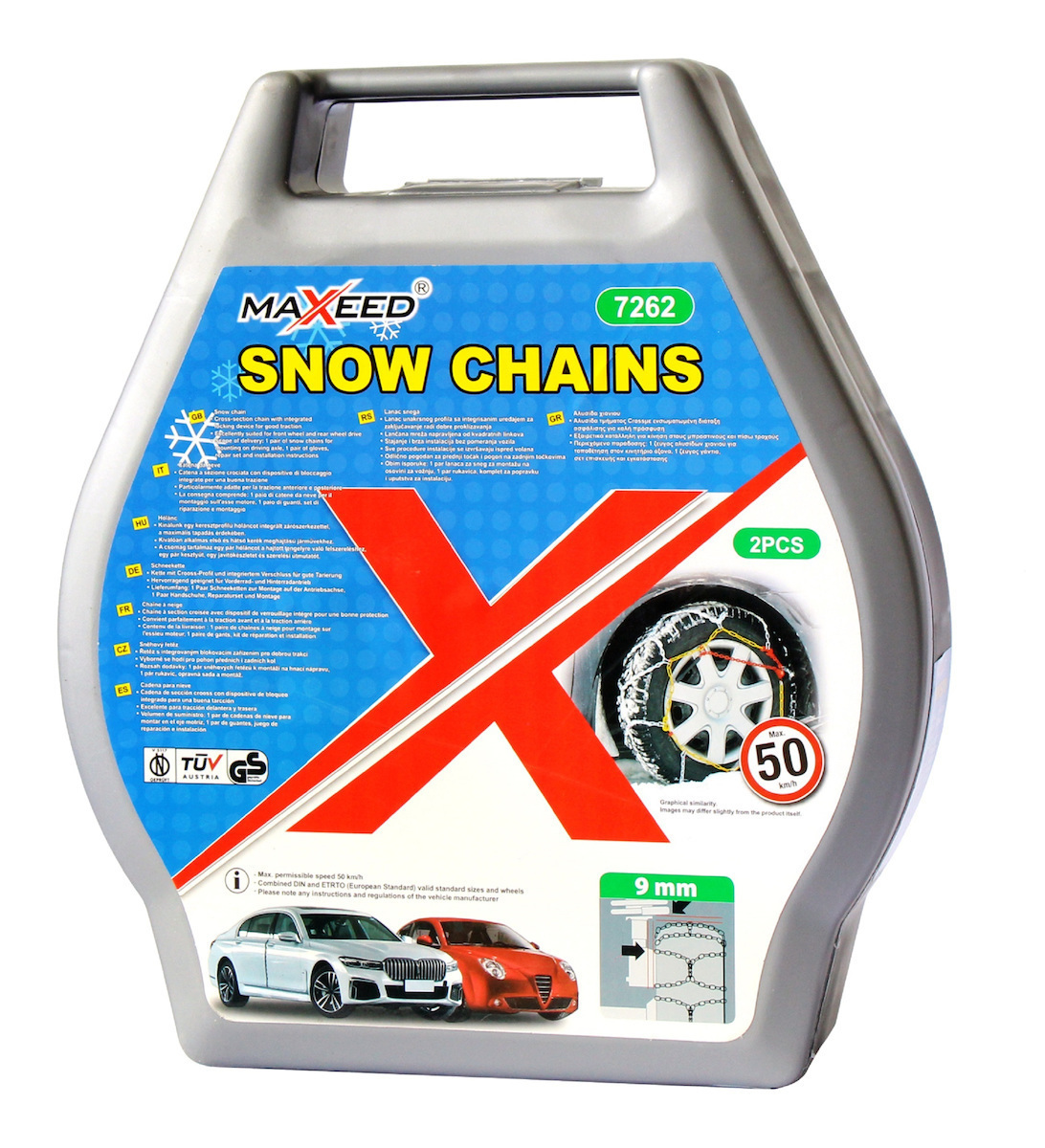Maxeed Αντιολισθητικές Αλυσίδες με Πάχος 9mm 2τμχ 34473 | Skroutz.gr
