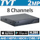 TVT DVR 8 Καναλιών με Ανάλυση Full HD TD-2008NS-HL-L | Skroutz Cyprus
