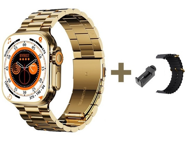 M9 Ultra Max 46mm Smartwatch με Παλμογράφο (Χρυσό) | Skroutz.gr