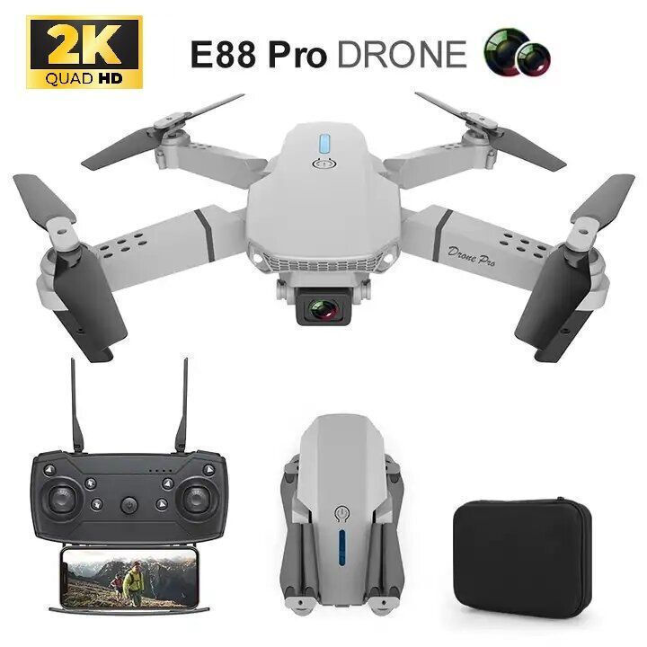 DLB E88 Pro Drone με 2K Κάμερα και Χειριστήριο Grey | Skroutz.gr