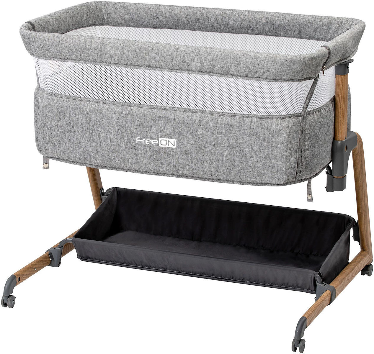 FreeOn Λίκνο με Στρώμα και Πλαϊνό Άνοιγμα 49584 | Skroutz.gr