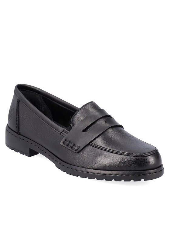 Rieker Γυναικεία Μοκασίνια σε Μαύρο Χρώμα 51867-00 | Skroutz.gr