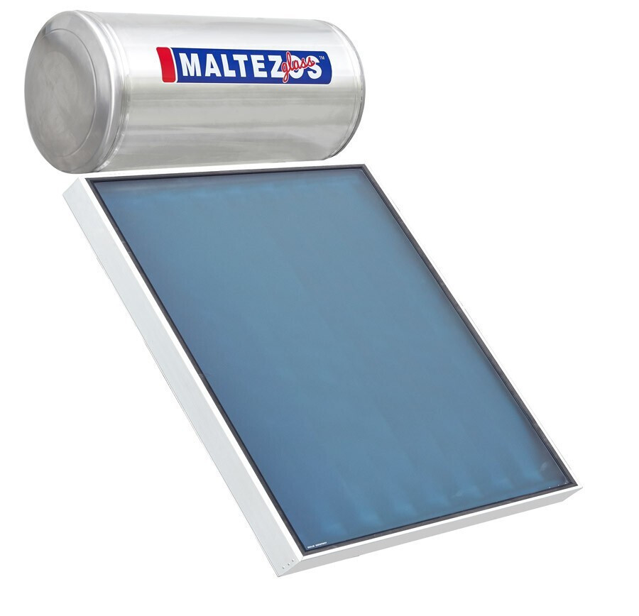 Maltezos Ηλιακός Θερμοσίφωνας Glass Διπλής Ενέργειας 2.6τ.μ ...