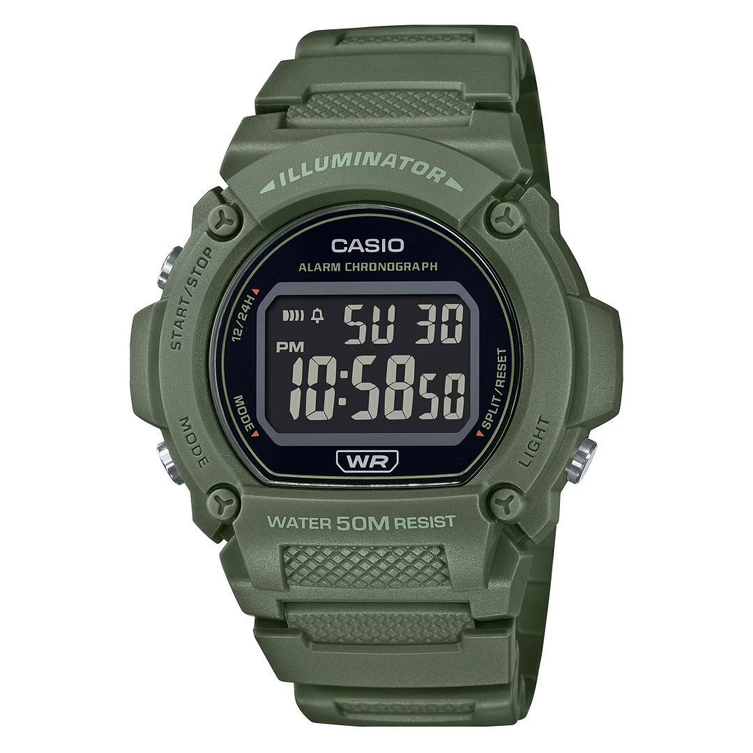 Casio Illuminator Ceas de Damă cu Verde Curea din Cauciuc | Skroutz Romania