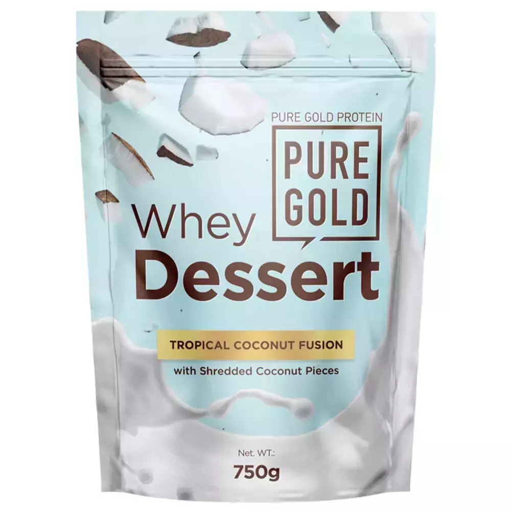Pure Gold Protein Whey Dessert Πρωτεΐνη Ορού Γάλακτος με Γεύση Tropical ...