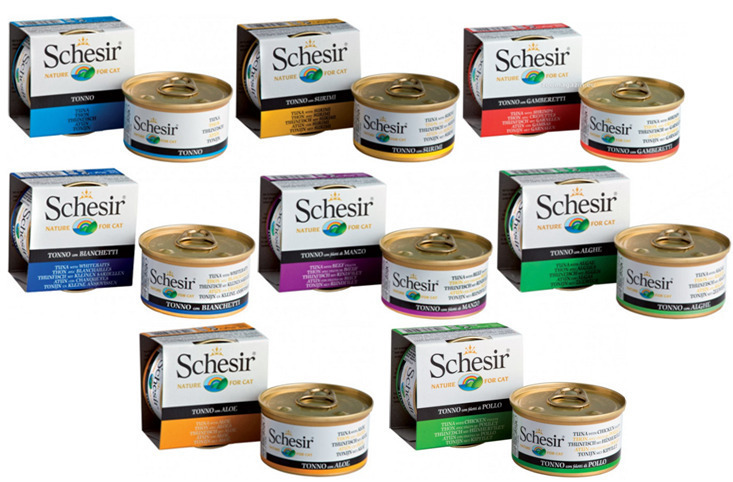 Schesir Υγρή Τροφή για Ενήλικες Γάτες σε Κονσέρβα με Τόνο χωρίς ...