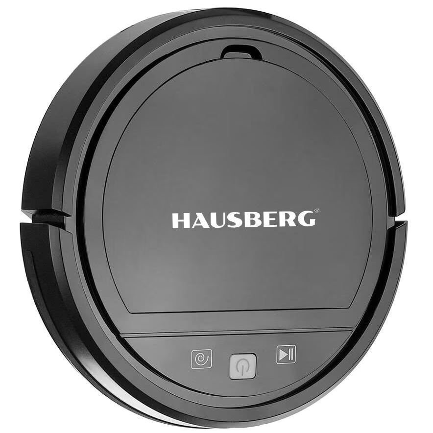 Hausberg Σκούπα Ρομπότ για Σκούπισμα & Σφουγγάρισμα με Wi-Fi Μαύρη ...