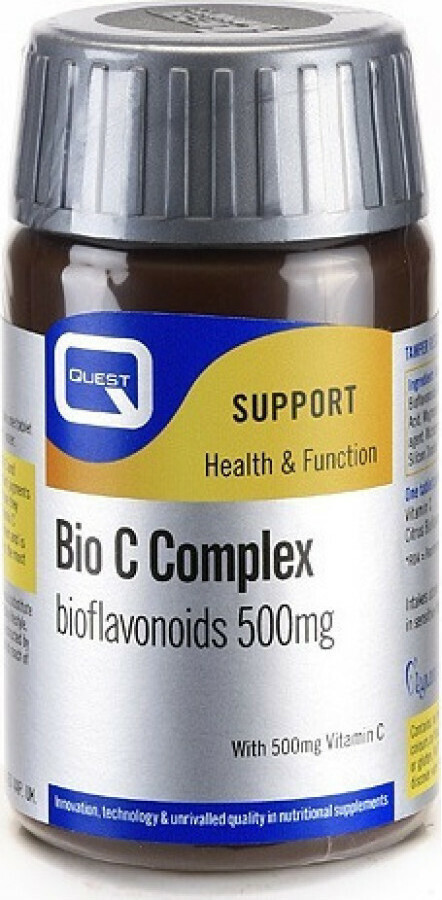 Quest Bio C Complex Βιταμίνη για Ενίσχυση του Ανοσοποιητικού, τo Δέρμα & Αντιοξειδωτική δράση ...