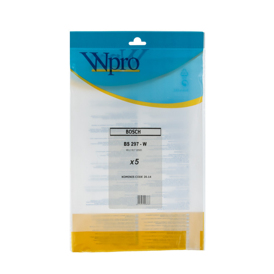 Bosch 90802014 Σακούλες Σκούπας 5τμχ Συμβατή με Σκούπα Bosch | Skroutz.gr