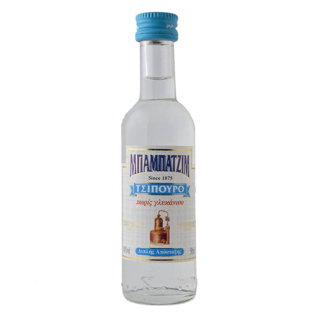 Μπαμπατζίμ Τσίπουρο χωρίς Γλυκάνισο 40% 50ml 4871 | Skroutz.gr