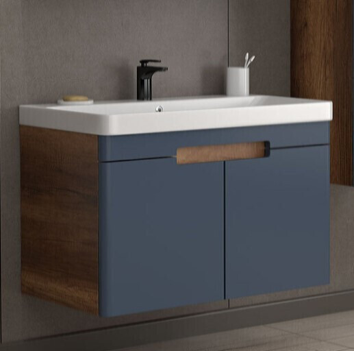 Martin Trend S3BTREN080AB Πάγκος με Νιπτήρα Μ80xΒ46xΥ58cm Ανθρακί ...