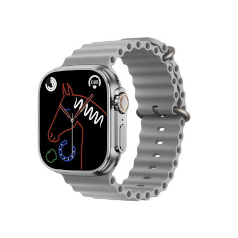 Z80 Pro 49mm Smartwatch με Παλμογράφο (Ασημί) | Skroutz.gr