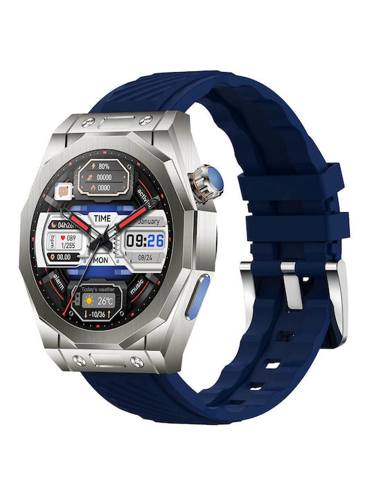 Microwear T83 Max Smartwatch με Παλμογράφο (Μπλε) | Skroutz.gr