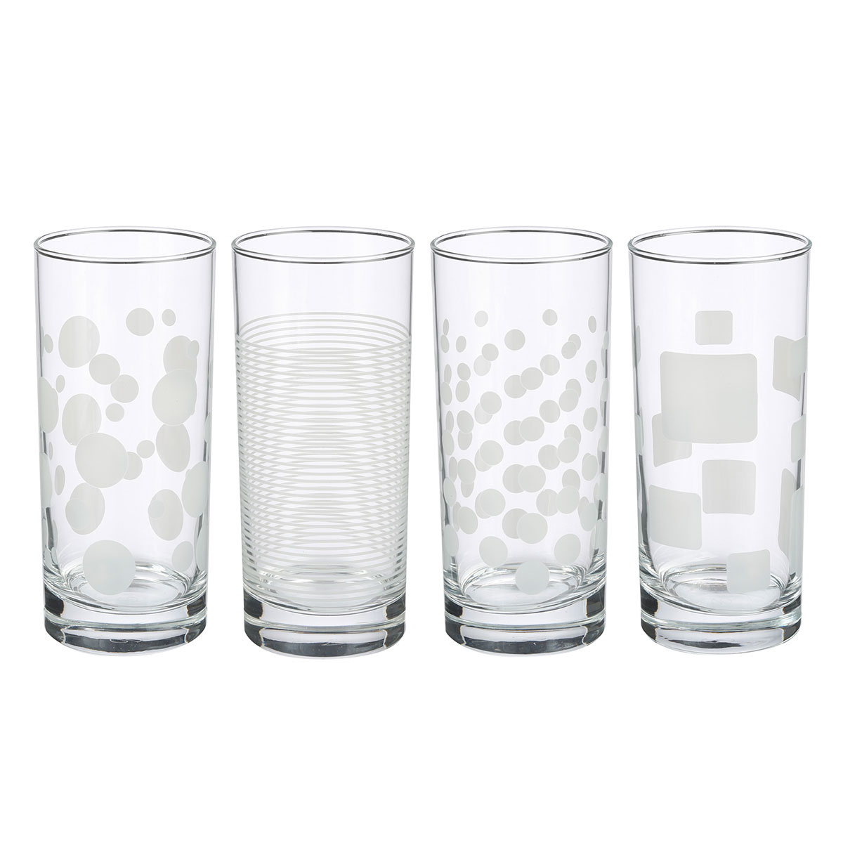 Spitishop Σετ Ποτήρια Νερού / Λευκού Κρασιού / Κοκτέιλ/Ποτού από Γυαλί Κολωνάτα 480ml 154754 ...