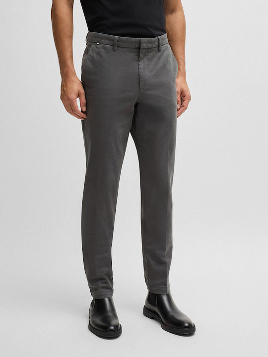 Hugo Boss Kaito1 Παντελόνι Chino Ελαστικό σε Slim Εφαρμογή Γκρι ...