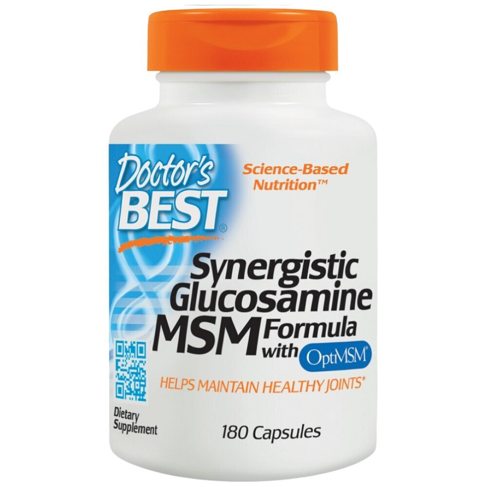 Doctor's Best Synergistic Glucosamine MSM Formula with OptiMSM ...