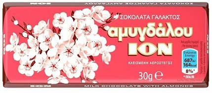 Ιον Σοκολατα Γαλακτος Αμυγδαλου (20x30gr.) - (2204) | Skroutz.gr