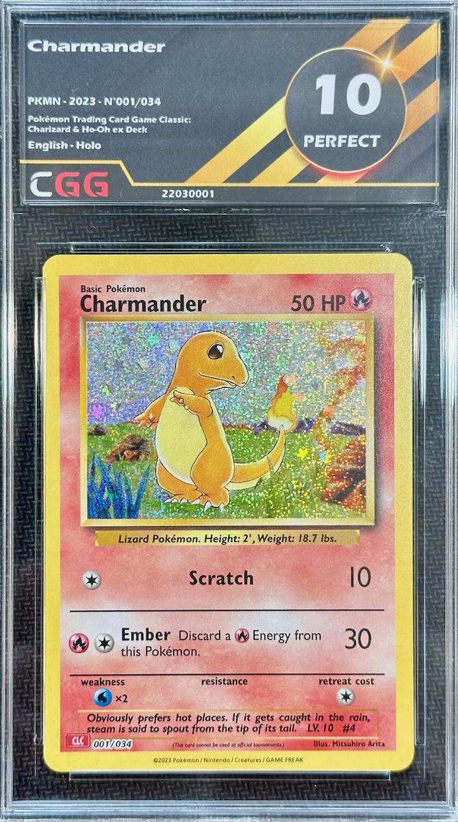 Charmander - Charizard & Ho-oh Ex Deck - Clc 001/034 - Cgg Mt 10 ...