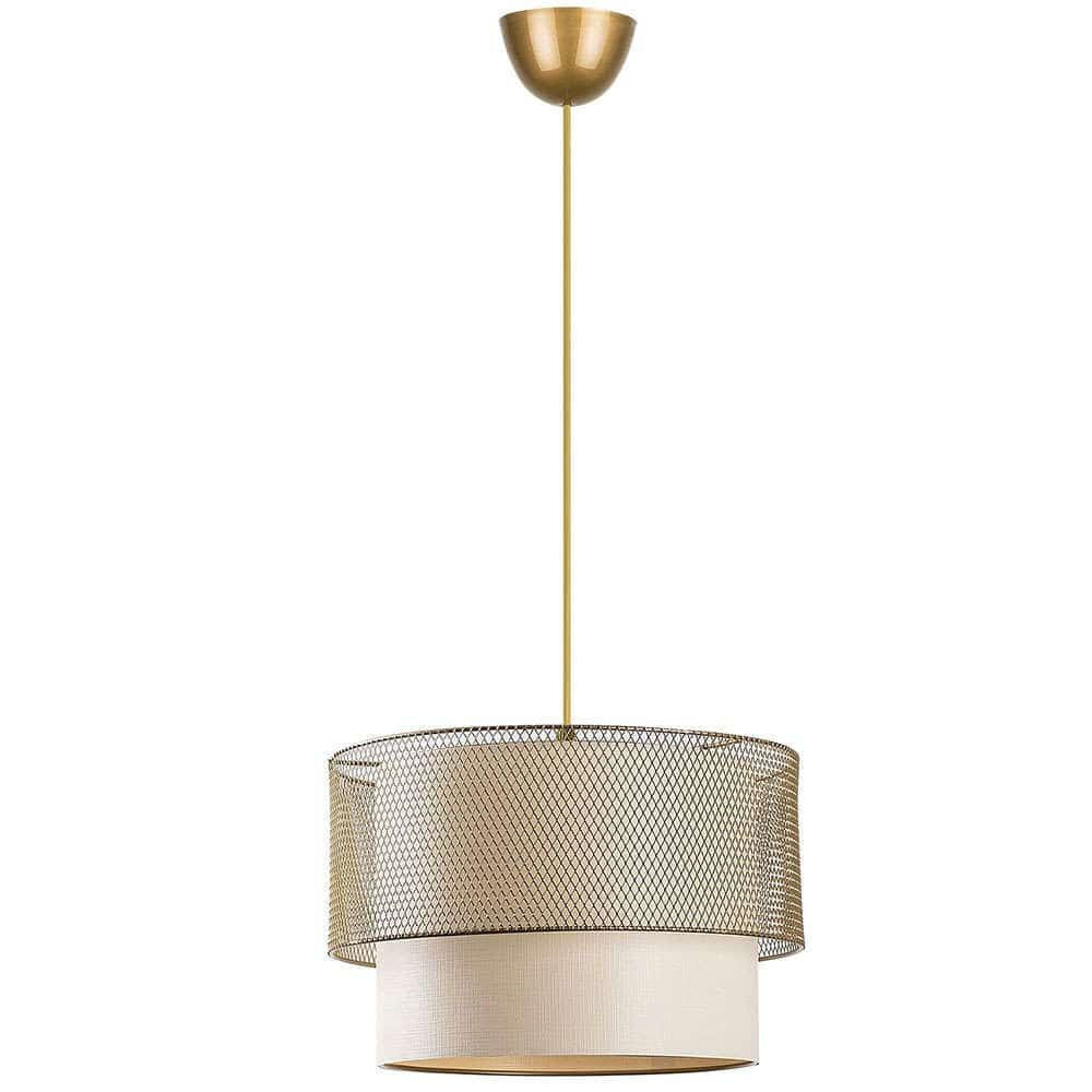 Opviq Κρεμαστό Φωτιστικό Πλέγμα για Ντουί E27 Λευκό 30x65εκ. 390FLH1813 | Skroutz.gr