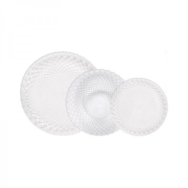 Soler Hispania Σερβίτσιο Πιάτων από Πορσελάνη Διάφανο 18τμχ ...