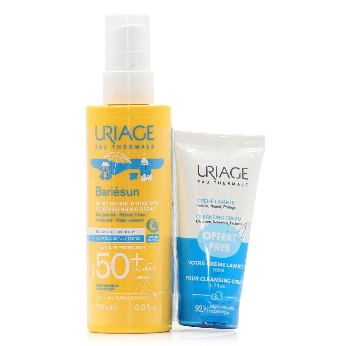 Uriage Bariesun SPF50 Παιδικό Αντηλιακό Σετ Spray 200ml & Δώρο Cleansing Cream 50ml | Skroutz.gr