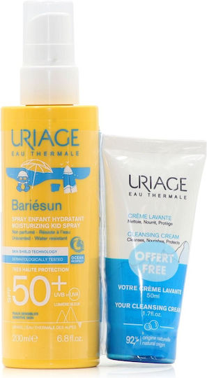 Uriage Bariesun SPF50 Παιδικό Αντηλιακό Σετ Spray 200ml & Δώρο Cleansing Cream 50ml | Skroutz.gr