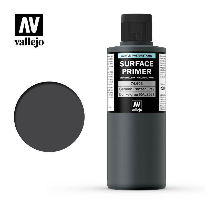 Surface Primer Acrylic-polyurethane Vallejo 200ml German Panzer Grey ...