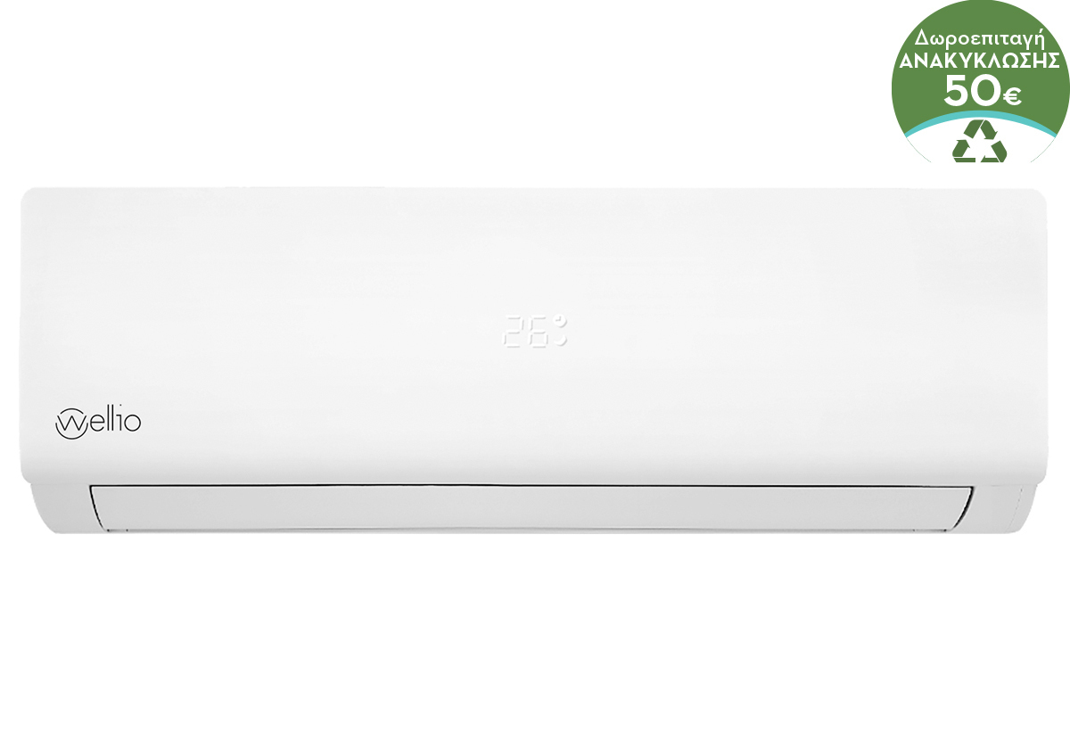Wellio Eco Pro Κλιματιστικό Inverter 12000 BTU A++/A+ | Skroutz.gr