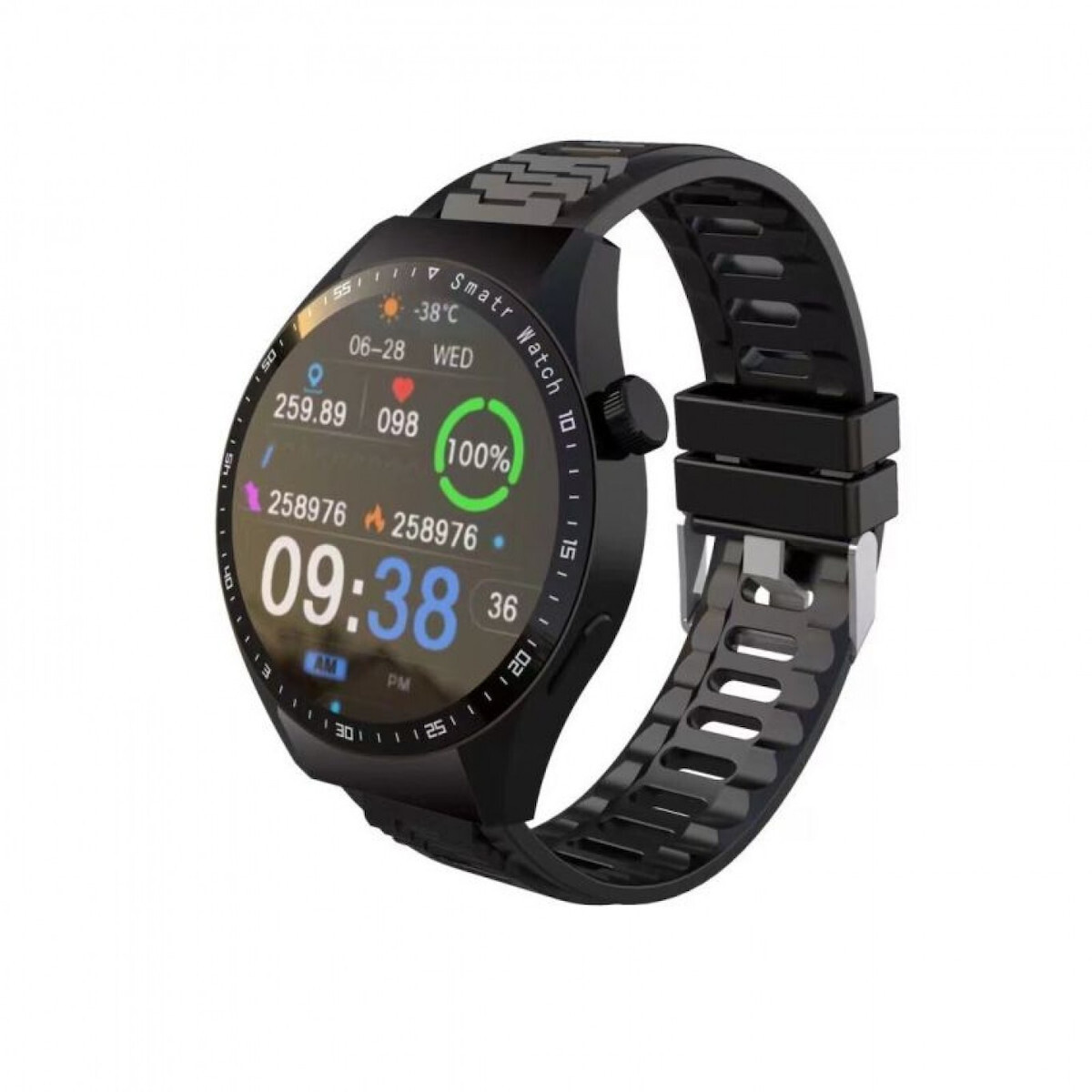 WS-GS68 48mm Smartwatch με Παλμογράφο (Μαύρο) | Skroutz.gr