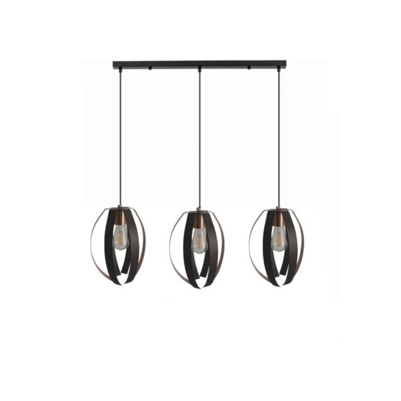 NG Santas Κρεμαστό Φωτιστικό Ράγα για Ντουί E27 Καφέ 80εκ. 223-3 | Skroutz.gr