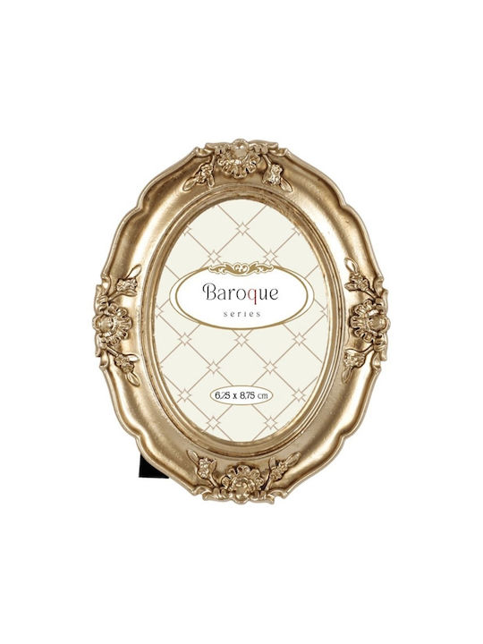 oval gold frame small