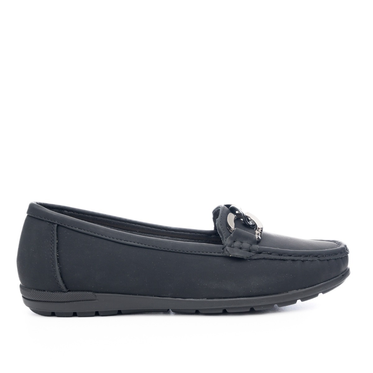 Antrin Δερμάτινα Γυναικεία Μοκασίνια σε Μαύρο Χρώμα Astra-180 | Skroutz.gr