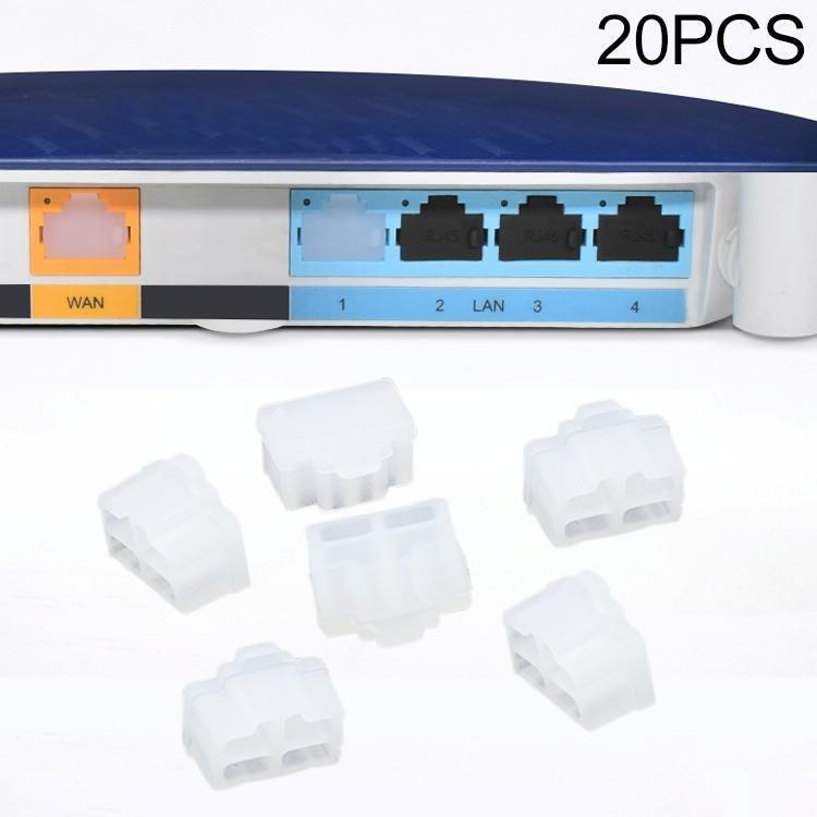 20 Pcs Silicone Anti-dust Plugs Rj45 Port Transparent | Skroutz.gr