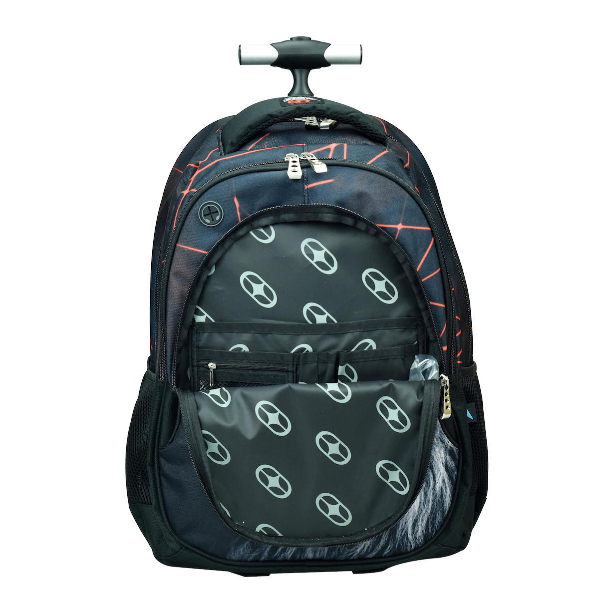 No Fear Ghiozdan Scoala Troler Scoala Primara Multicolor Cu Husă Pentru ...