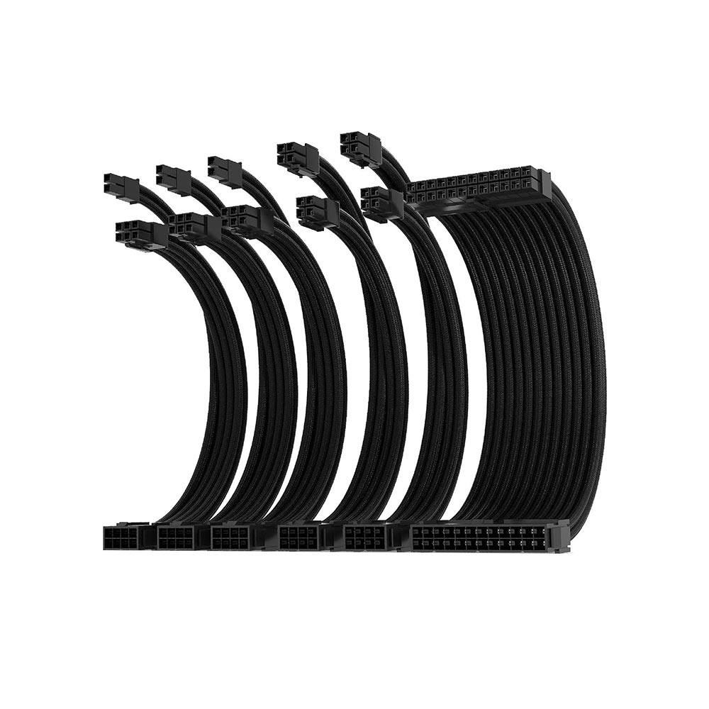 Atx Power Supply Cable Extension Set Asiahorse 1x 24 Pin Atx 3x 6+2 Pin ...