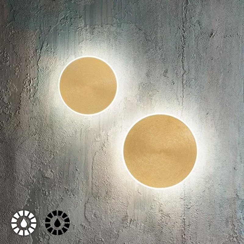 Gea Luce Μοντέρνο Φωτιστικό Τοίχου με Ενσωματωμένο LED σε Λευκό Χρώμα ...