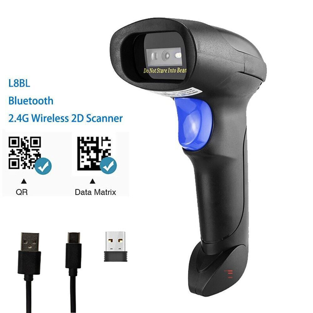 Netum L8 Scanner Χειρός Ασύρματο με Δυνατότητα Ανάγνωσης 2D και QR Barcodes L8BL | Skroutz.gr