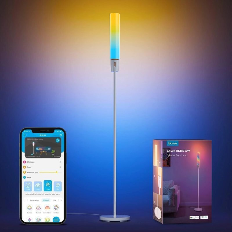 Govee LED Φωτιστικό Δαπέδου με RGB Φως 1500lm Λευκό H6078 | Skroutz.gr