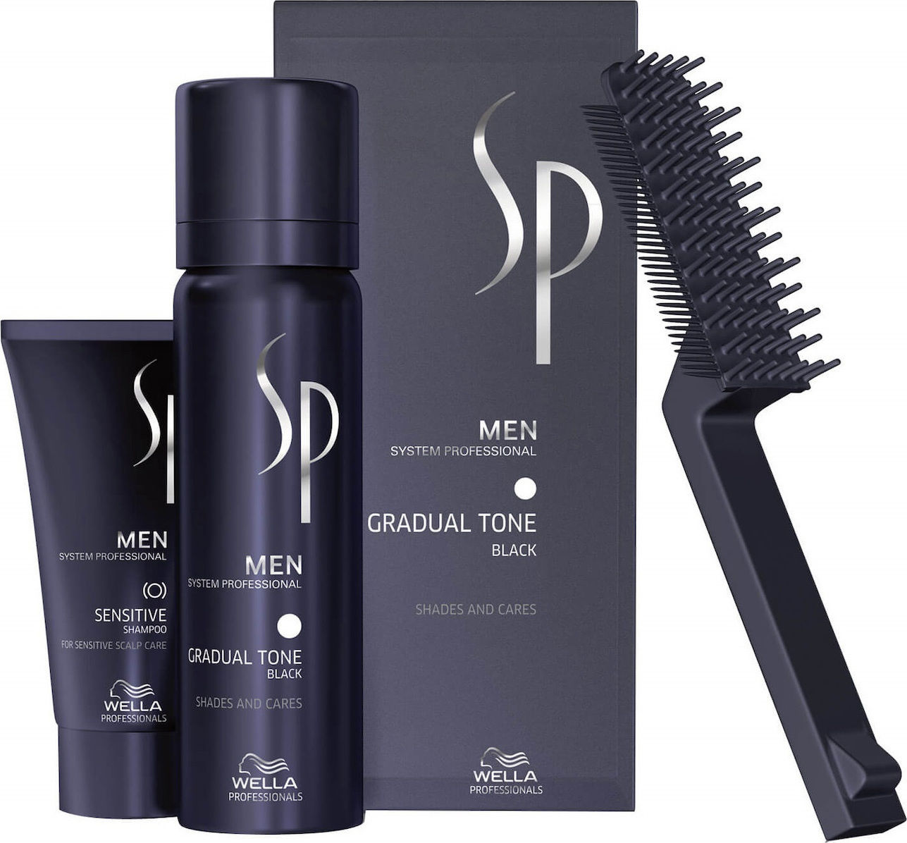 Wella SP Men Gradual Tone Βαφή Μαλλιών Μαύρο 60ml | Skroutz.gr
