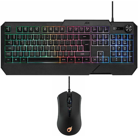 ADX Firepower Core 23 ADXCOM223 Σετ Gaming Πληκτρολόγιο με RGB φωτισμό ...