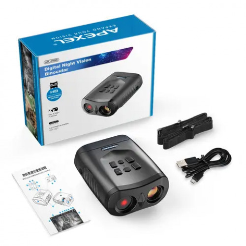 Compact Night Vision Infrared Binoculars Apexel Nv009 Built-in Video ...