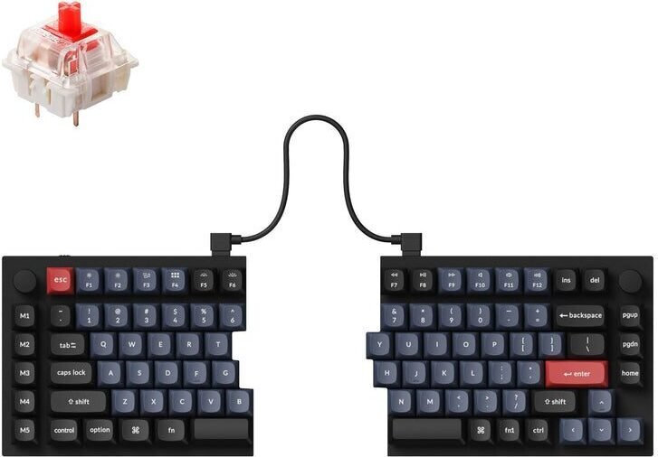 Keychron Q11-M1 Gaming Μηχανικό Πληκτρολόγιο 75% με Gateron G-Pro Red ...