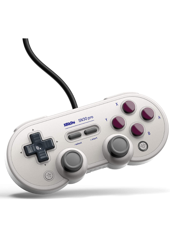8Bitdo SN30 Pro Ενσύρματο Gamepad για PC / Switch USB Gray Edition ...