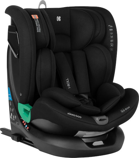 Kikka Boo i-Roll Καθισματάκι Αυτοκινήτου i-Size με Isofix Black 0-36 kg ...