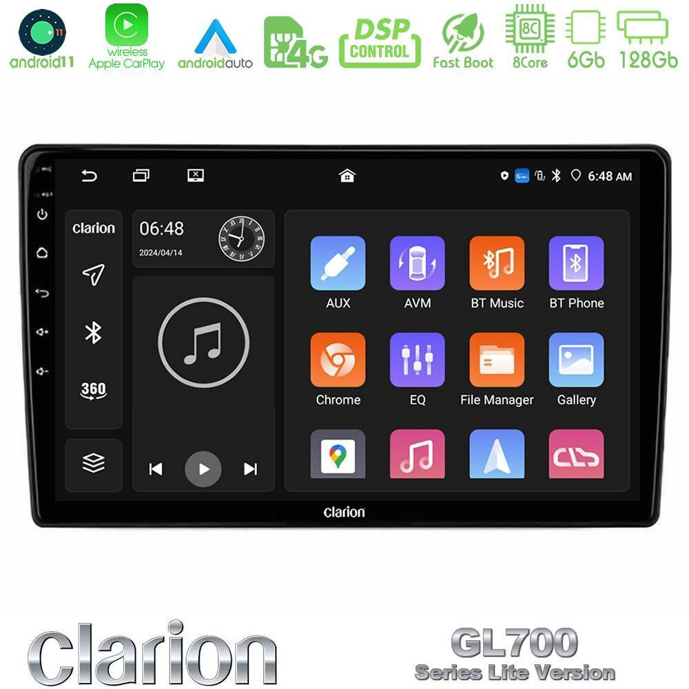 Clarion Ηχοσύστημα Αυτοκινήτου (Bluetooth/USB/WiFi/GPS/Apple-Carplay ...