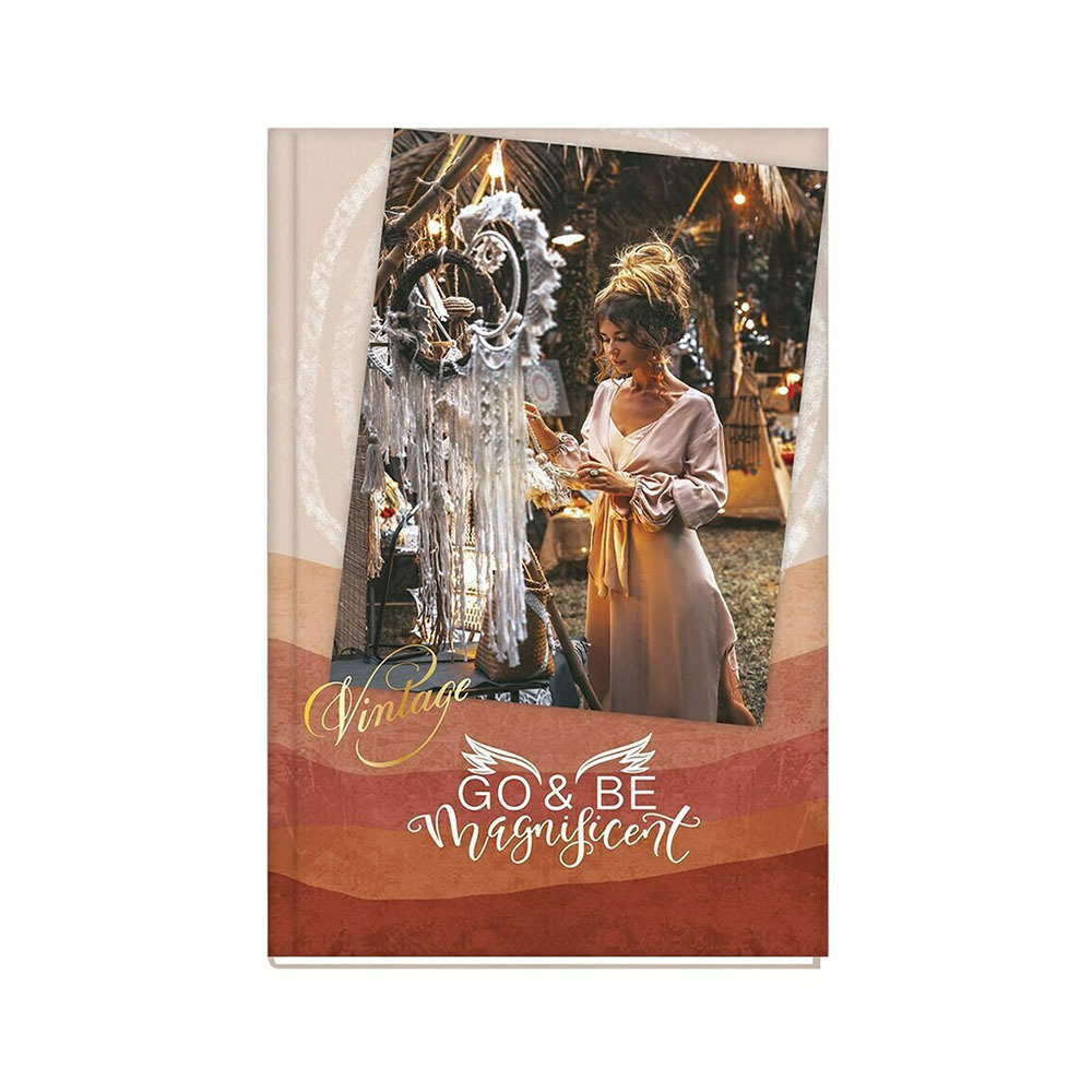 Σημειωματάριο-λεύκωμα Βιβλιοδετημένο Skag A4 Vintage Go Be Magnificent ...