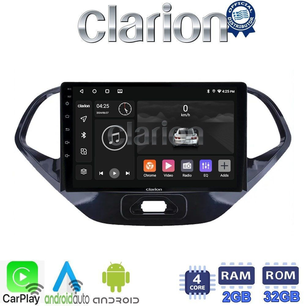 Clarion Ηχοσύστημα Αυτοκινήτου για Ford Ka 2016 > (Bluetooth/USB/WiFi/GPS/Android-Auto) GL31499 ...