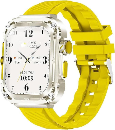 Z85 Max Smartwatch με Παλμογράφο (Κίτρινο) | Skroutz.gr